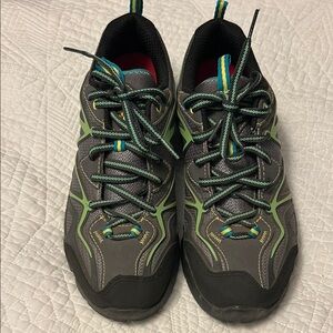 Merrell | Shoes | Merrell Gray And Green Athletic Shoes With Rugged ...